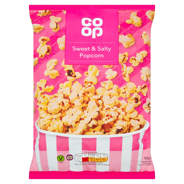 Co Op Sweet & Salty Popcorn 100g - Aone Supermarkets