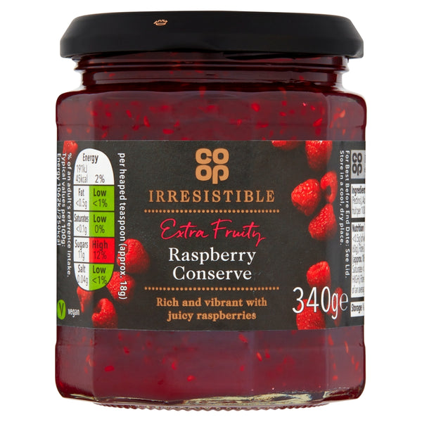 Co Op Raspberry Conserve 340G - Aone Supermarkets