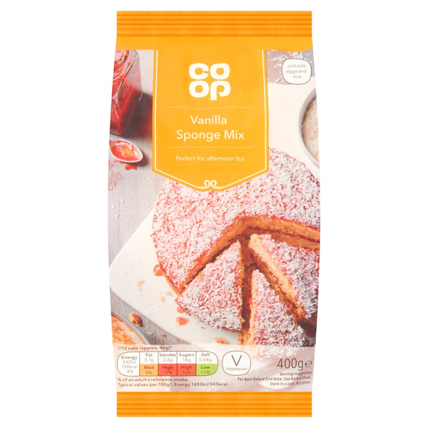 Co Op Vanilla Sponge Mix 400g - Aone Supermarkets