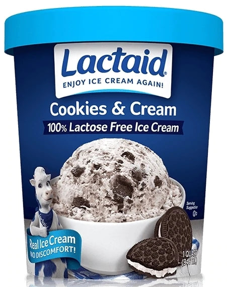 Lactaid Cookies & Cream Icecream 32oz – Aone Supermarkets