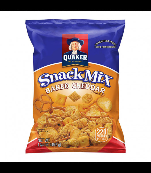 Quaker Snack Mix Baked Cheddar 49.6g - Aone Supermarkets