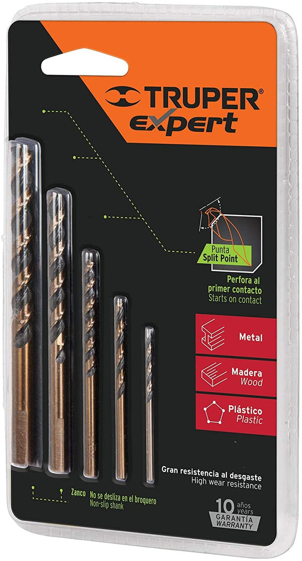 Truper Expert Steel Drill Bit Set 5pcs - Aone Supermarkets