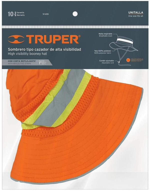 Truper Orange Reflective Hat 1 - Aone Supermarkets